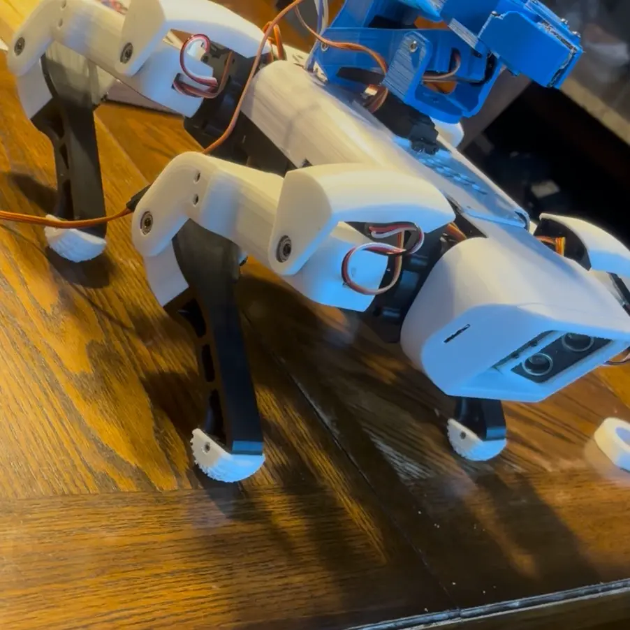 Free Robots & Mechs STL Download - Spotmicro robotic dog esp32 v5by 3D_P_C