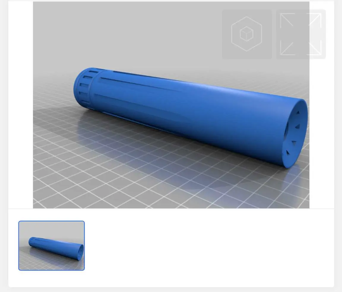 3D Printer Files | 3MF File | Airsoft suppressor with baffles ...