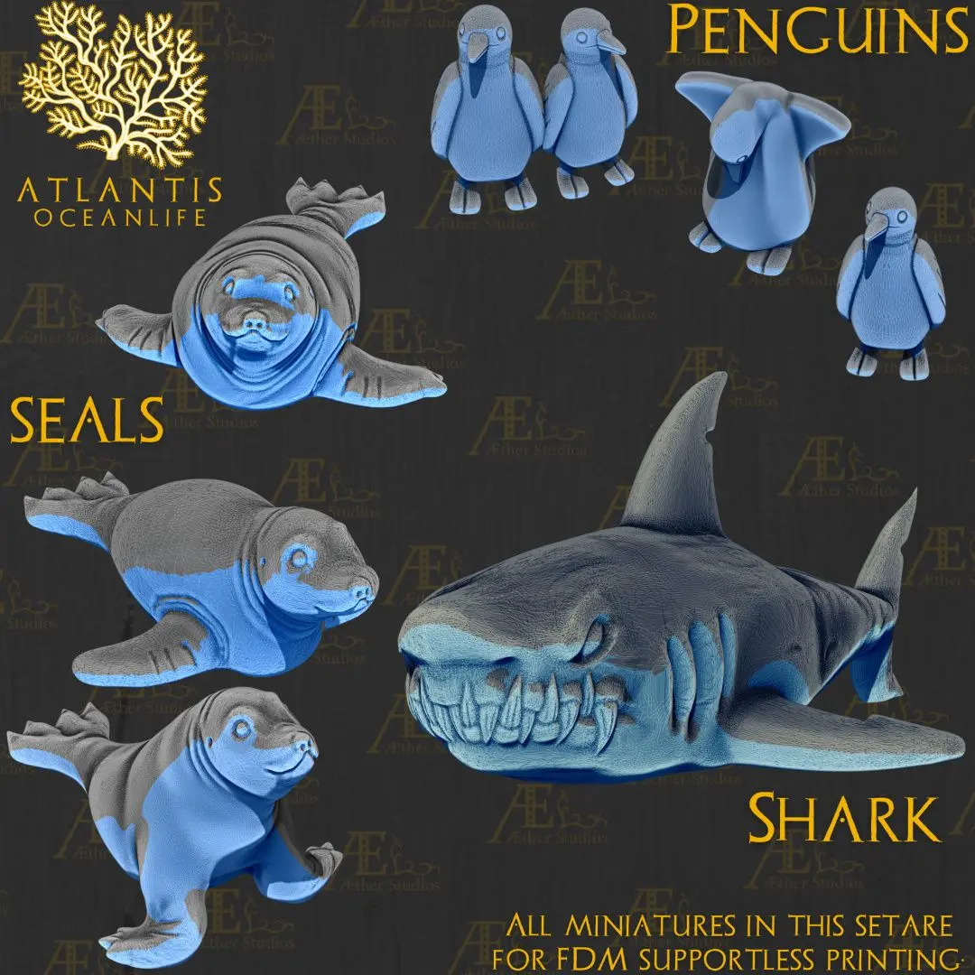 Other STL Download - AEATLN14 - Atlantis Miniatures V Ocean Lifeby ...