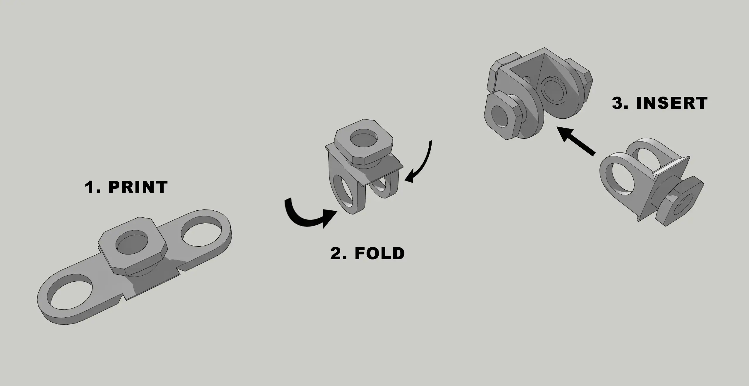3D Printer Files | 3MF File | CONSTRUX - 90 Hinge Knot | Creality Cloud