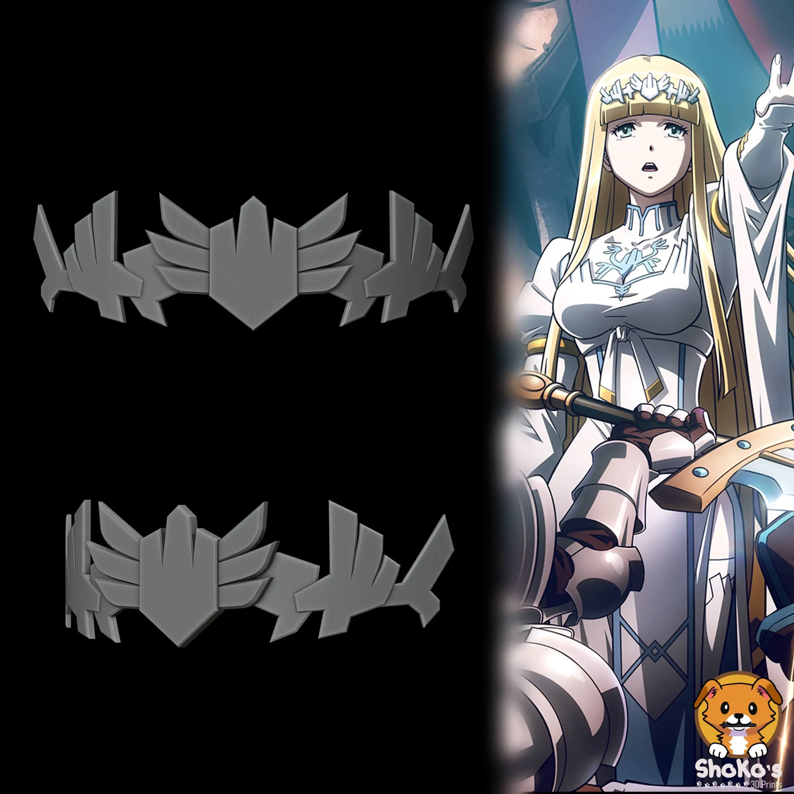 Cosplay STL Download - Calca Bessarez - Diadem - Overlord Cosplay ...