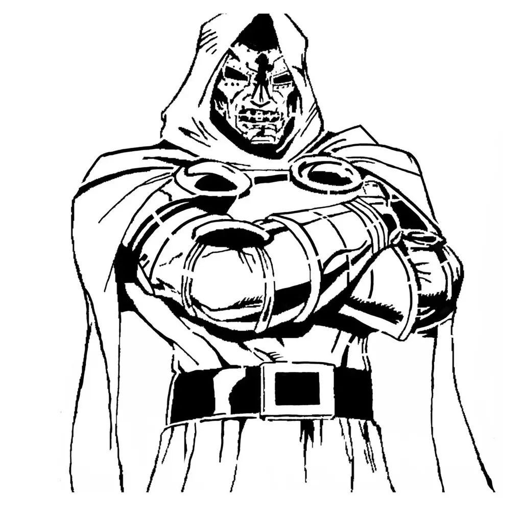 Free Digital Art STL Download - Dr Doom stencilby SMT_M 🦊