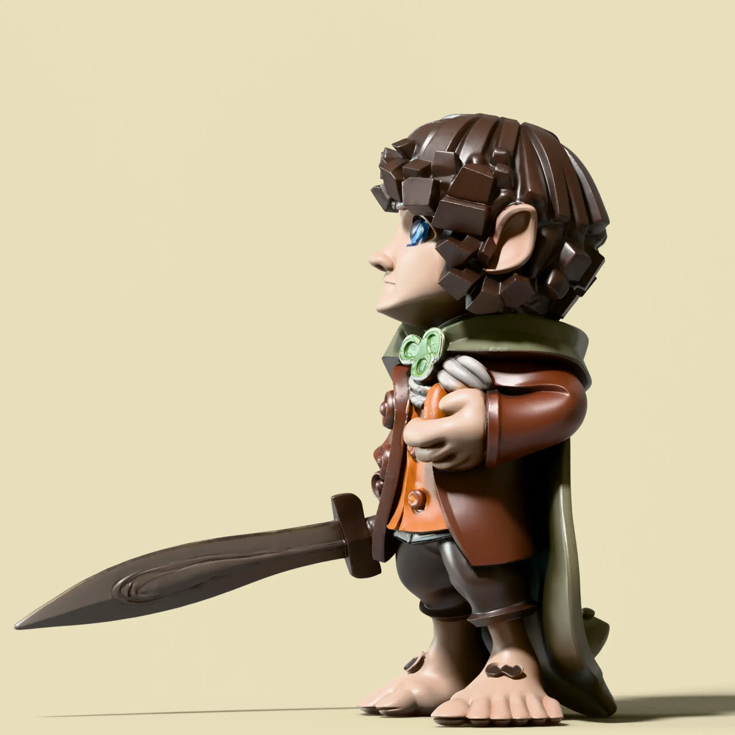 3D Printer Files | 3MF File | Frodo LOTR Fan Art | Creality Cloud