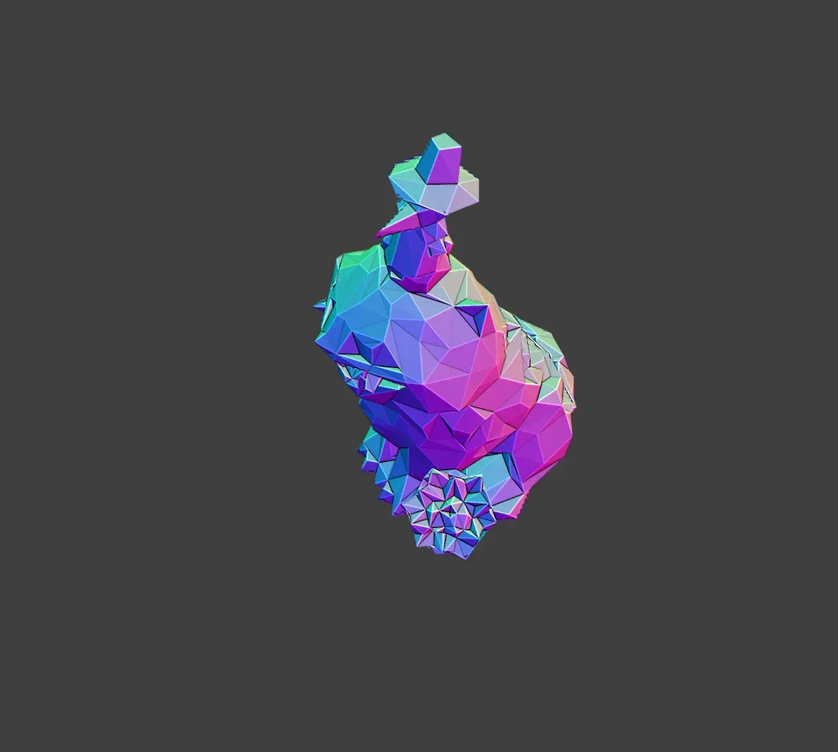 3D Printer Files | 3MF File | Origami Paper like Lowpoly Derpy the kpop ...