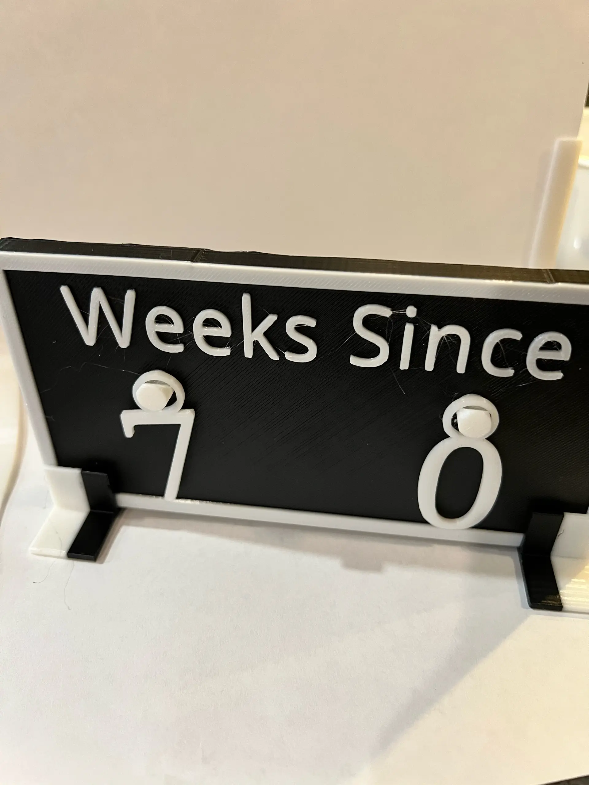 Free Home Appliance Accessories STL Download - Days/Weeks Since Signby ...