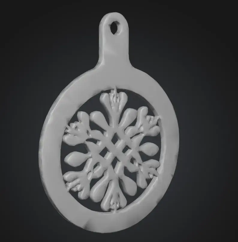 3D Printer Files | 3MF File | christmas ball - snowflake | Creality Cloud