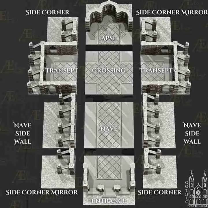 Other STL Download - AEGOTH01 - Gothic Cathedralby Aether Studios