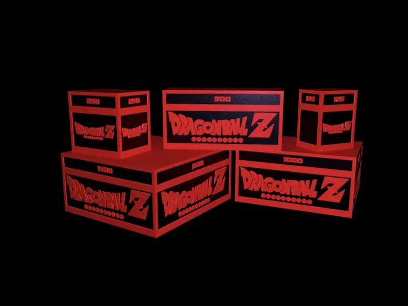 Board Games & Card Games STL Download - Dragonball Z Card boxes V2 ...