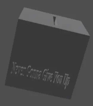 Digital Art STL Download - Rickroll'dby Rick Astley