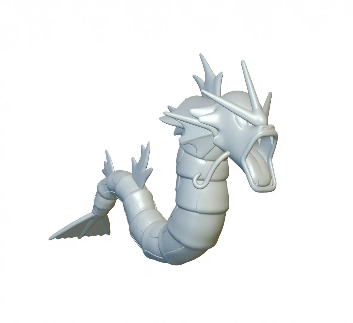Characters & Creatures STL Download - Pokemon Gyarados - Ready for 3D ...