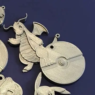 3D Printer Files | 3MF File | Dragonite Pokemon Keychain | Creality Cloud
