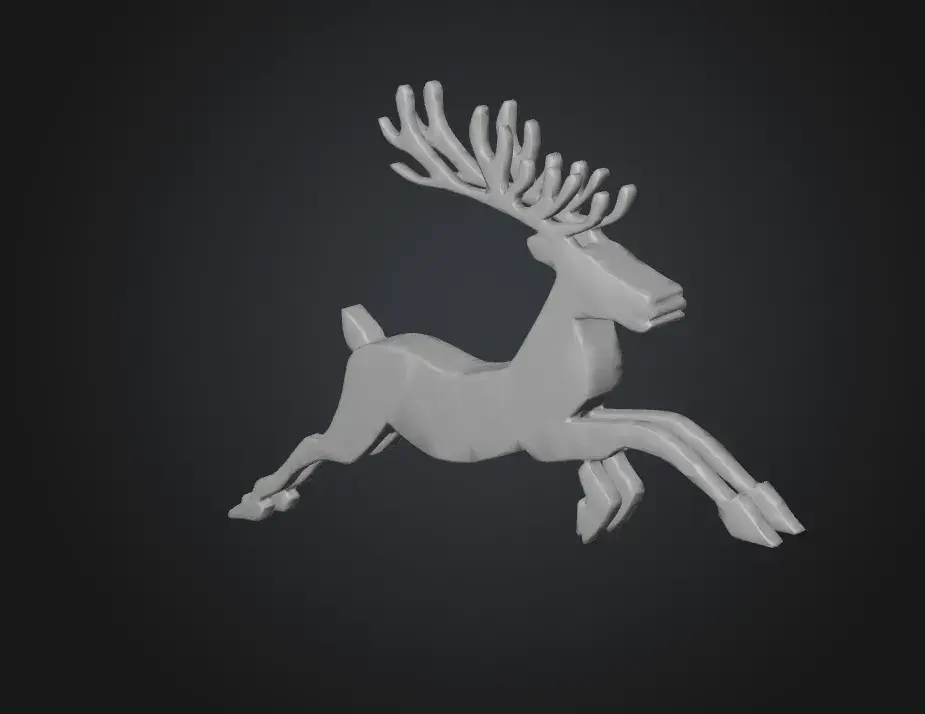 Free Home Decorations & Ornaments STL Download - running reindeer ...