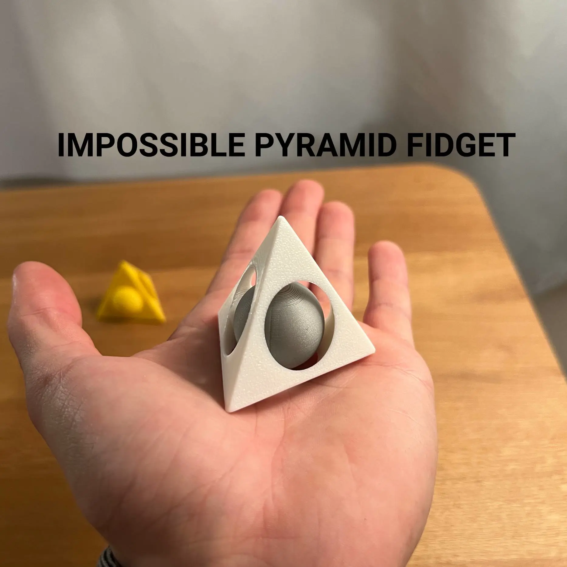 3D Printer Files | 3MF File | Impossible Pyramid Fidget | Creality Cloud