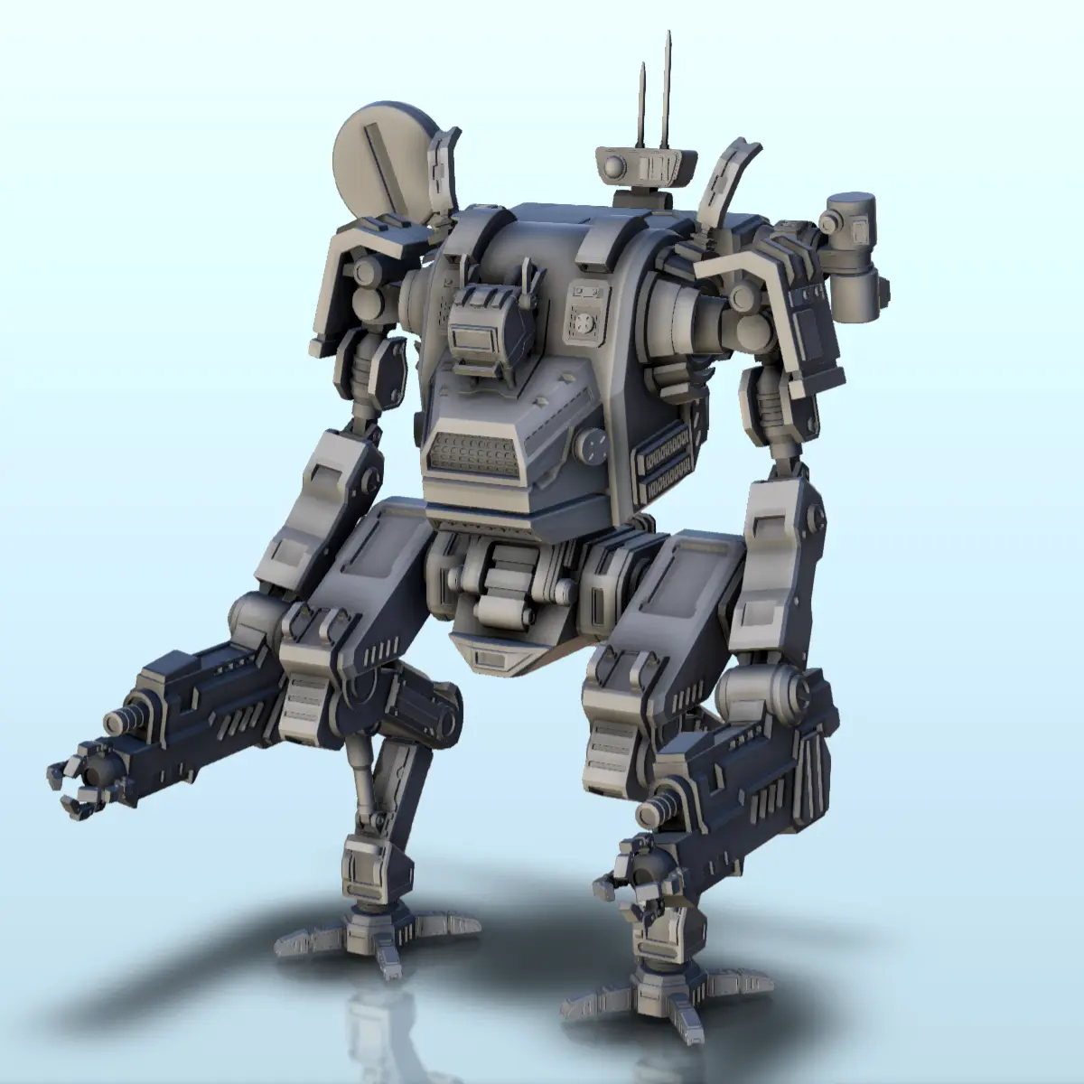 Robots & Mechs STL Download - Dedis combat robot (18) - sci-fi science ...