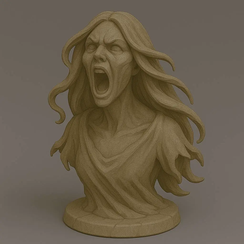 Free Sculptures & Artworks STL Download - Banshee Bustby PRINTITO ...