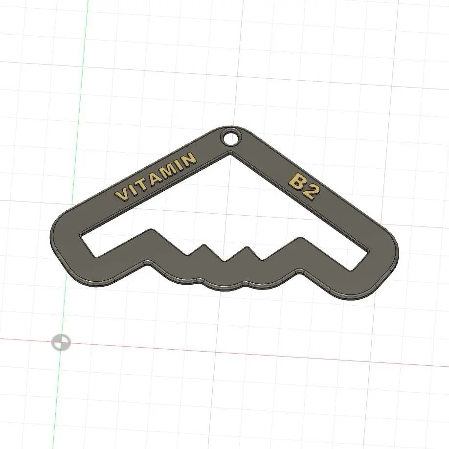 Free Jewelry & Accessories STL Download - B2 keychainby Generation3D