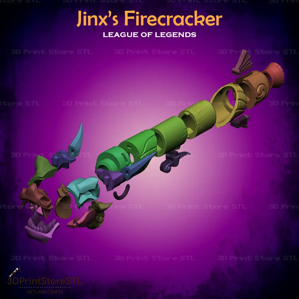 Cosplay STL Download - Fishbones Firecracker Cosplay League of Legends ...