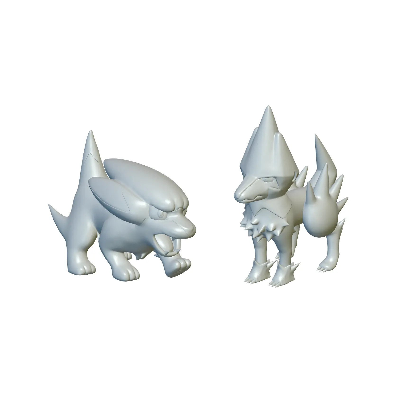 Other STL Download - Pokemon Electrike & Manectric (#309 & #310) - 3D ...
