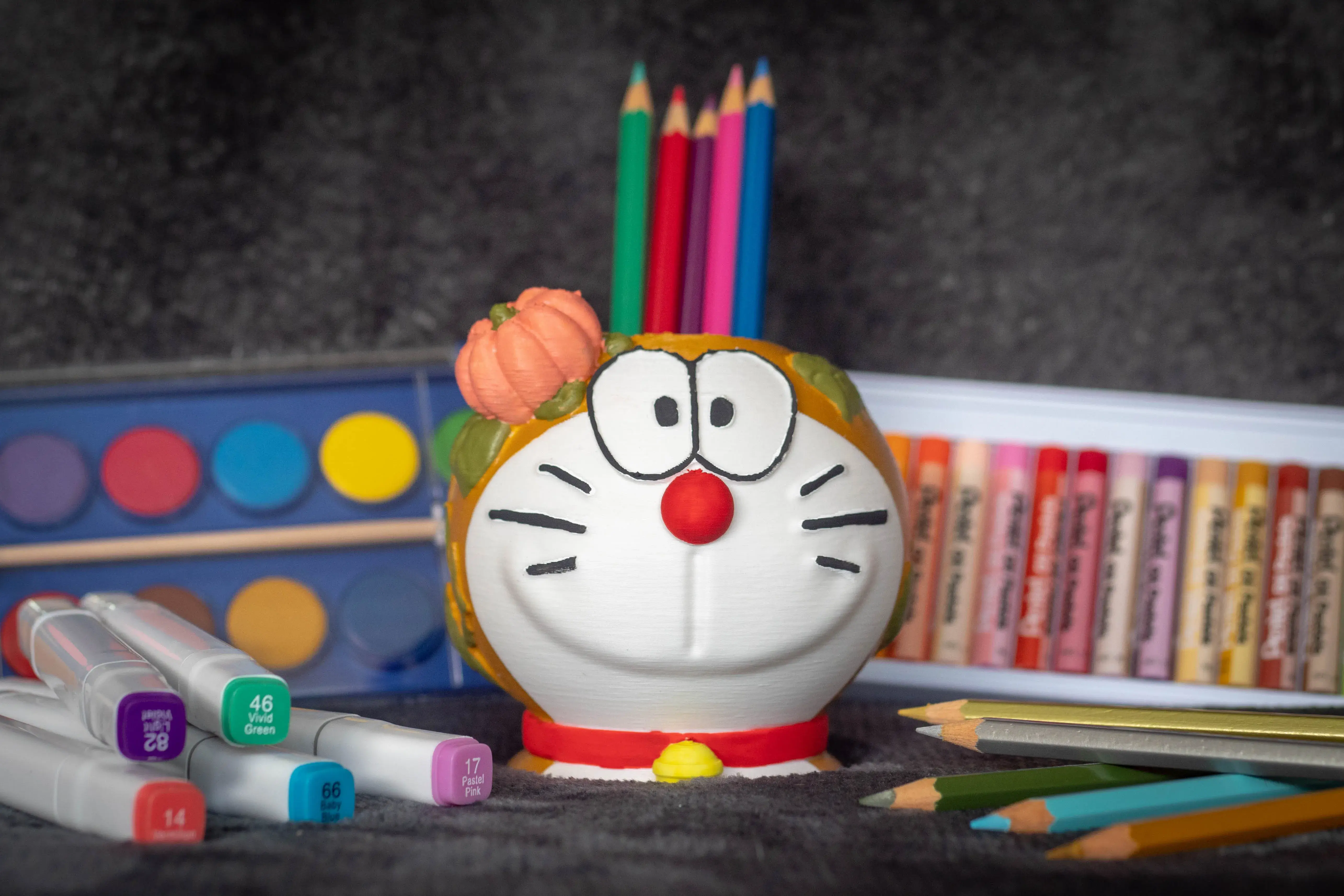 Board Games & Card Games STL Download - Doraemon Pumpkin Halloween ...