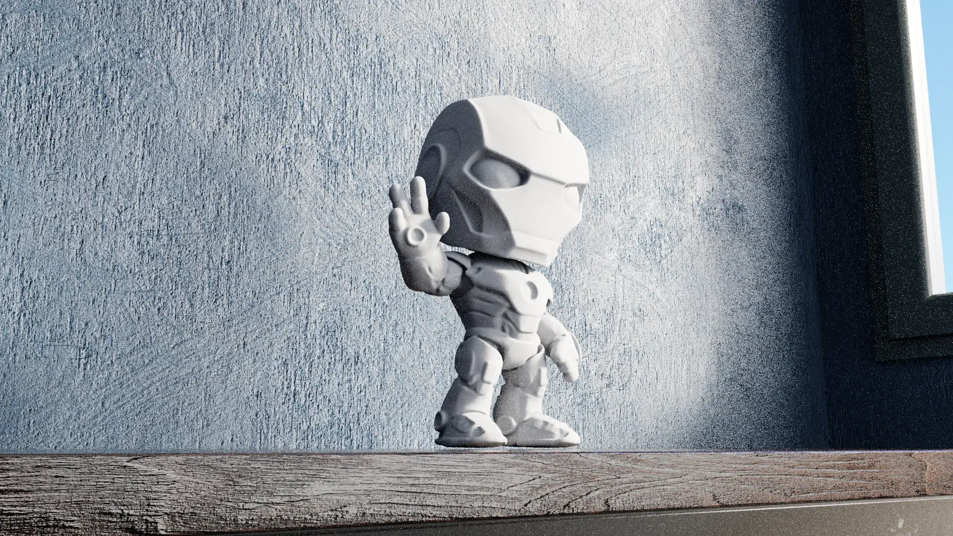 3D Printer Files | 3MF File | Chibi Waving Ironman | Creality Cloud