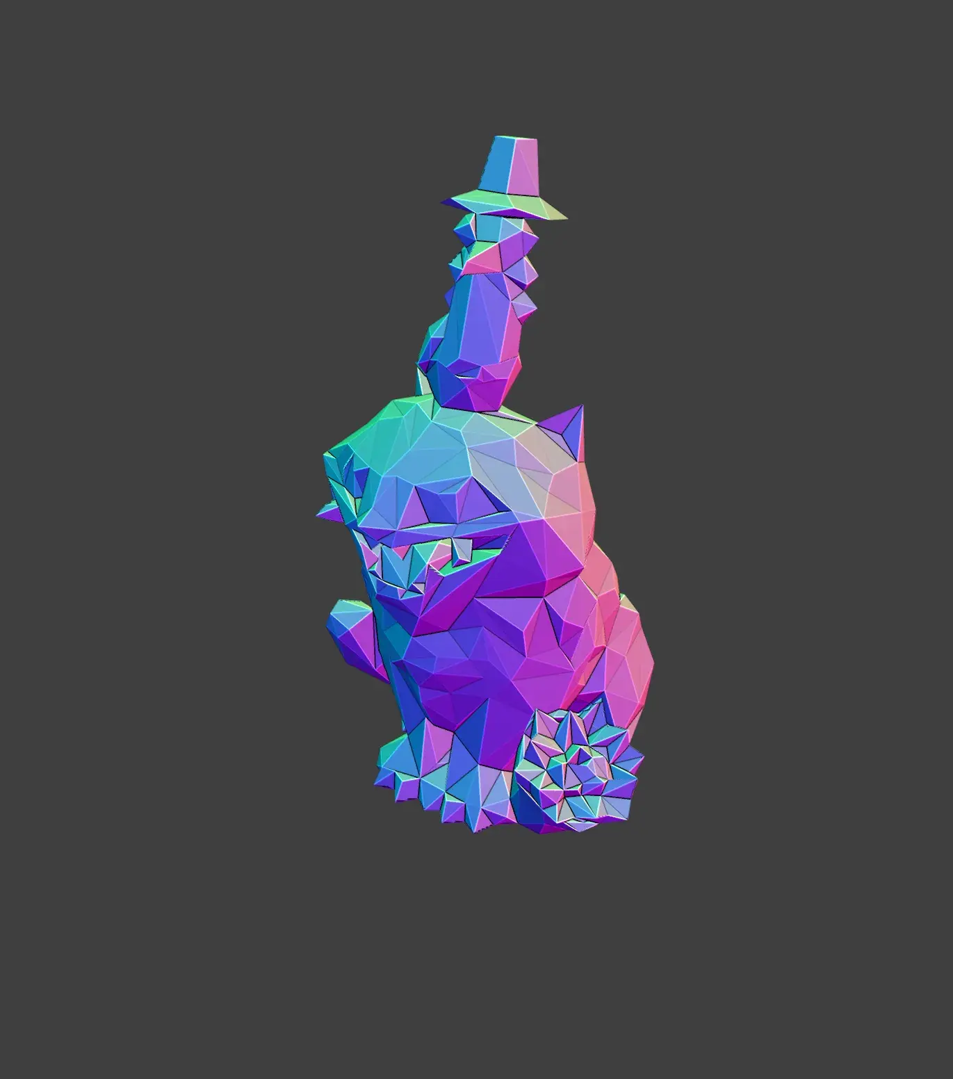 3D Printer Files | 3MF File | Origami Paper like Lowpoly Derpy the kpop ...