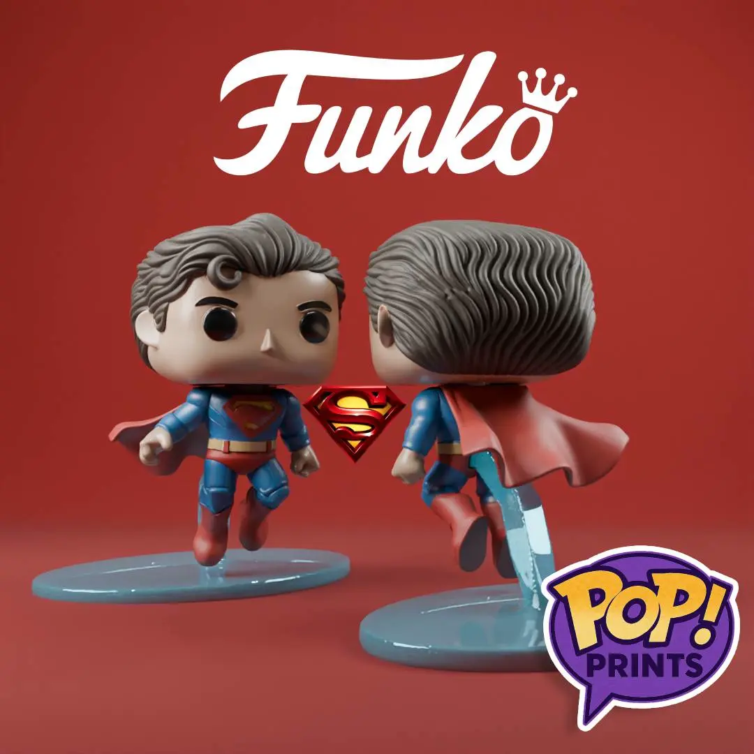 Digital Art STL Download - Superman Funko Popby Pop Prints