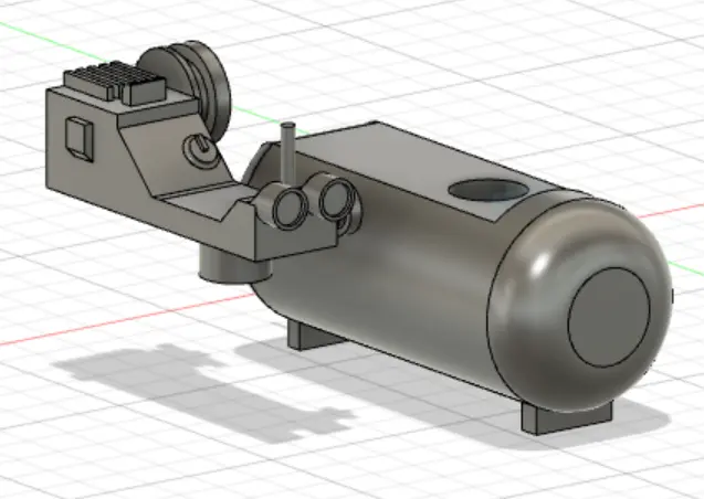 Tools & Spare Parts STL Download - 1/18 COMPRESSEUR A AIR VERTICAL A ...