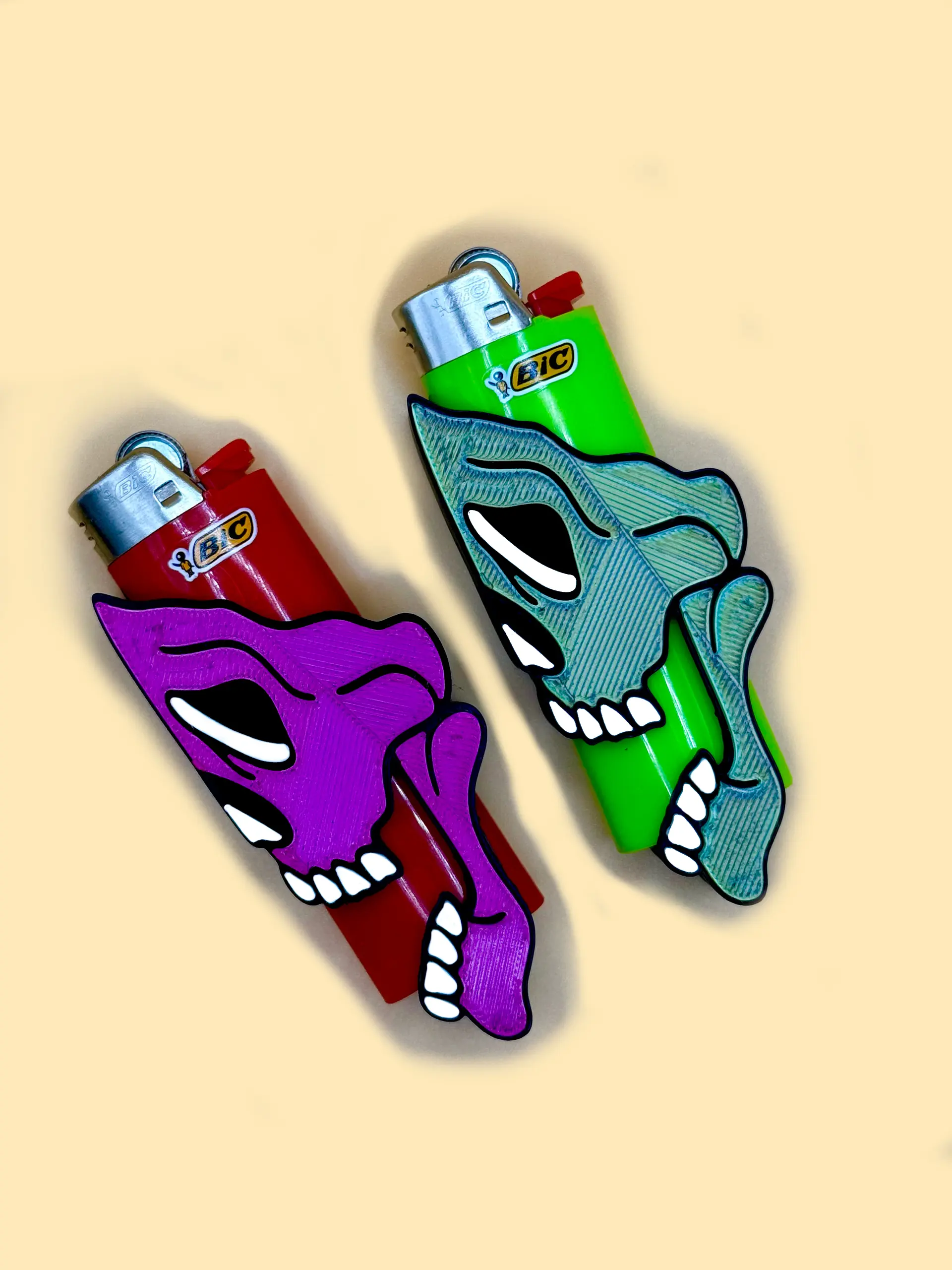 Other STL Download - Broken Skull lighter caseby BatChips