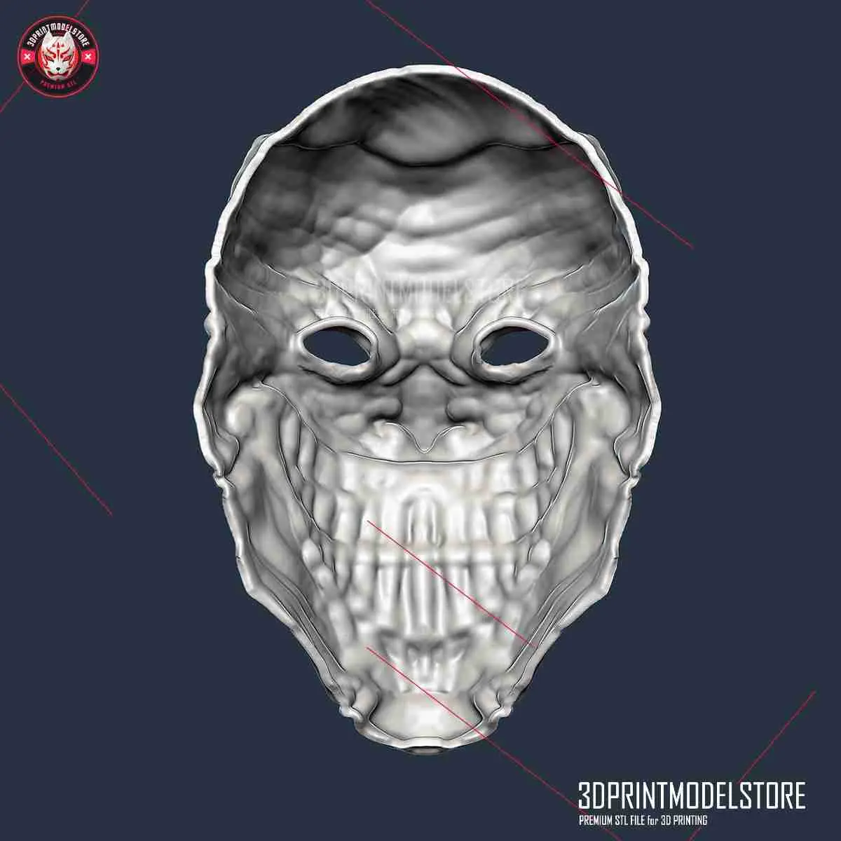 Cosplay STL Download - Joker DEATH OF THE FAMILY Mask Halloween Cosplay ...