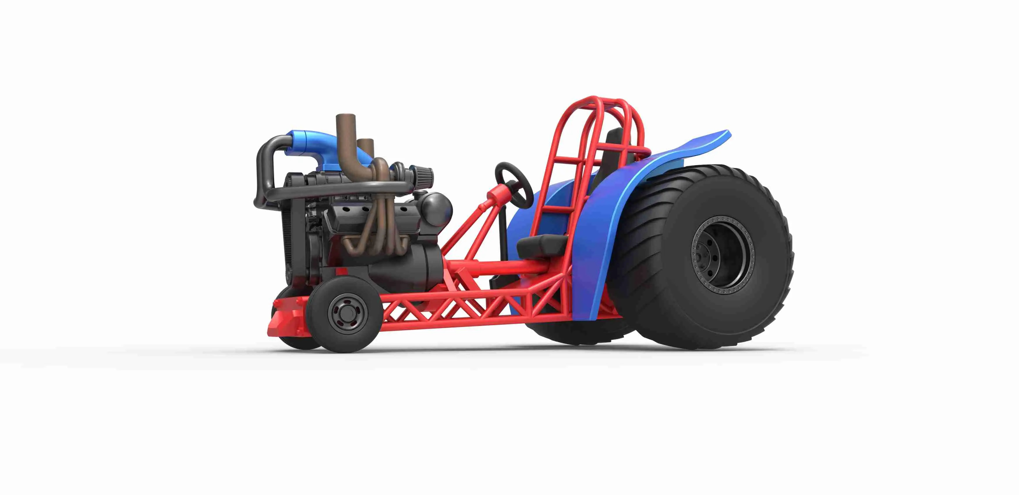 Other STL Download - Mini Rod pulling tractor Version 6 Scale 1:25by ...