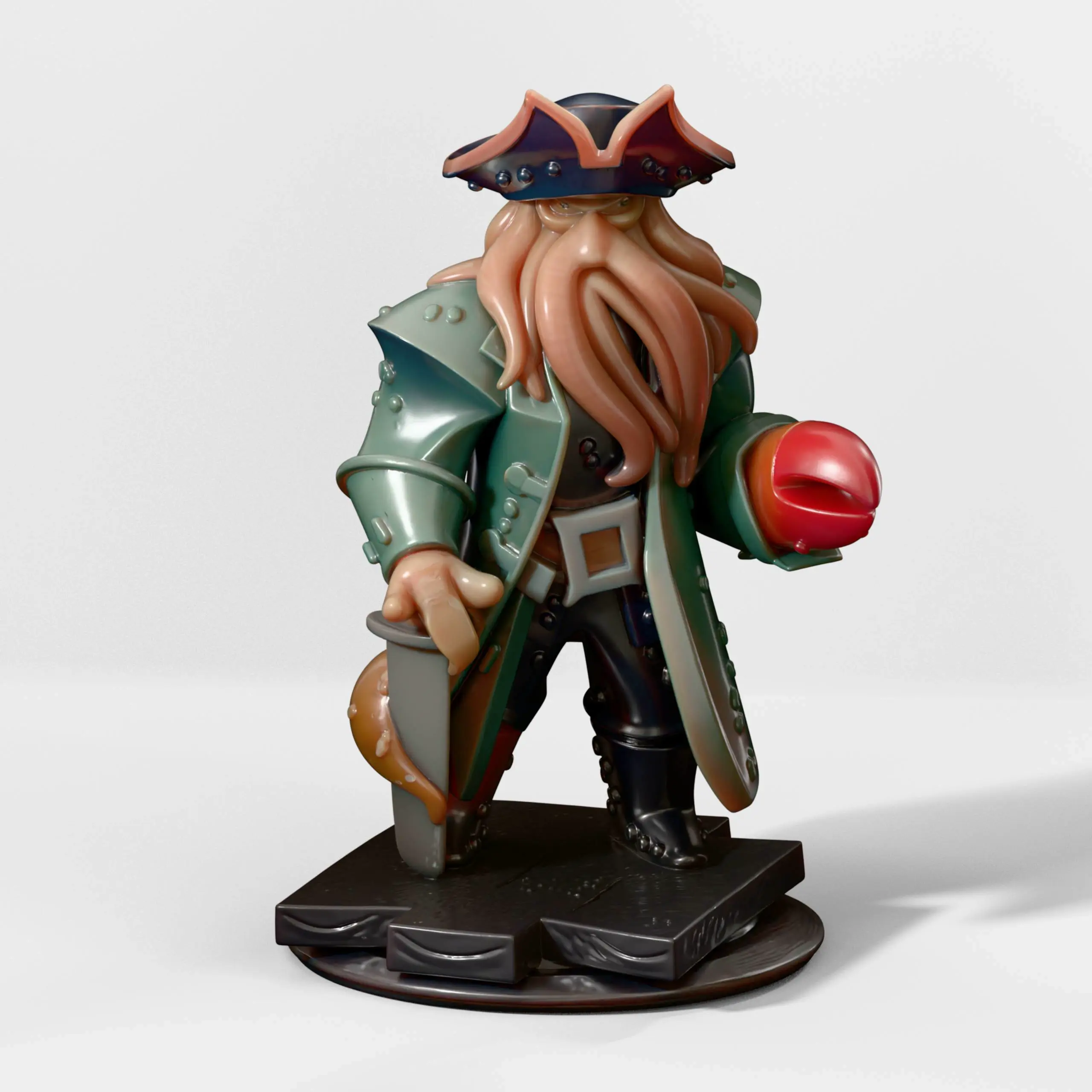 3D Printer Files | 3MF File | Davy Jones Fan Art Miniature | Creality Cloud