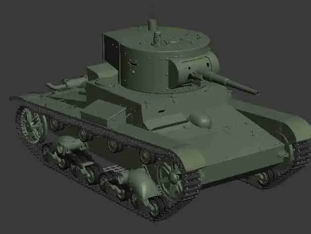 T-26_is_a_Soviet_light_infantry_tank | 3D models download | Creality Cloud