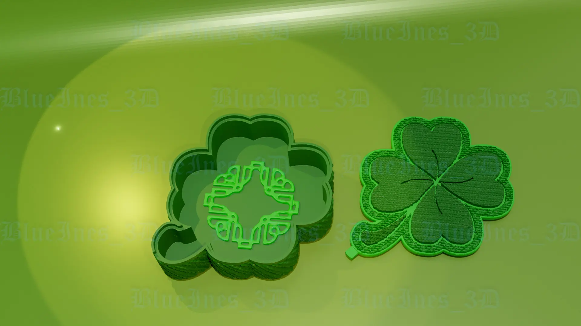 3D Printer Files | 3MF File | CROCHET KNITTED FOUR LEAF CLOVER BOX EASY ...