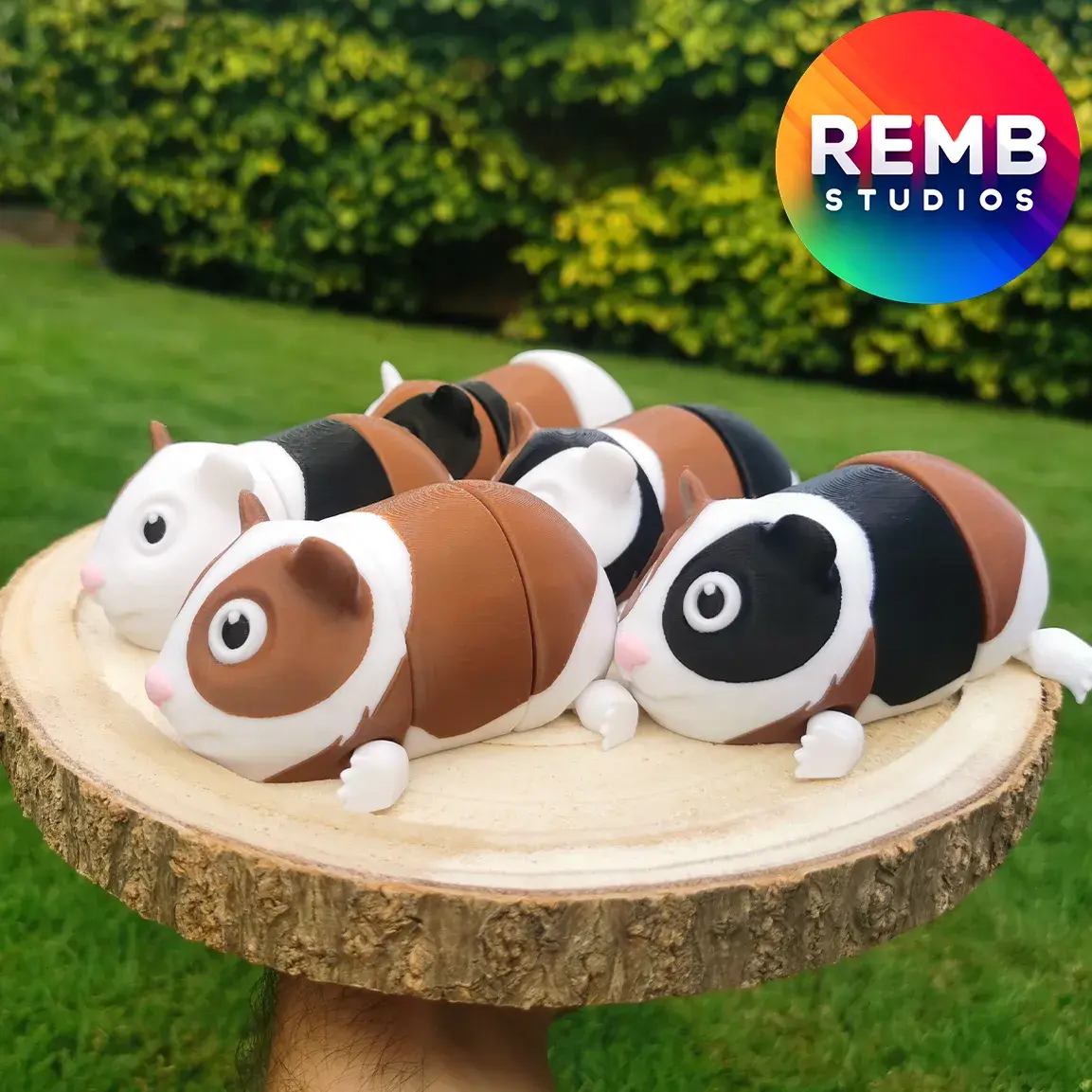 3D Printer Files | 3MF File | Flexi Guinea Pig | Articulated Guinea Pig ...