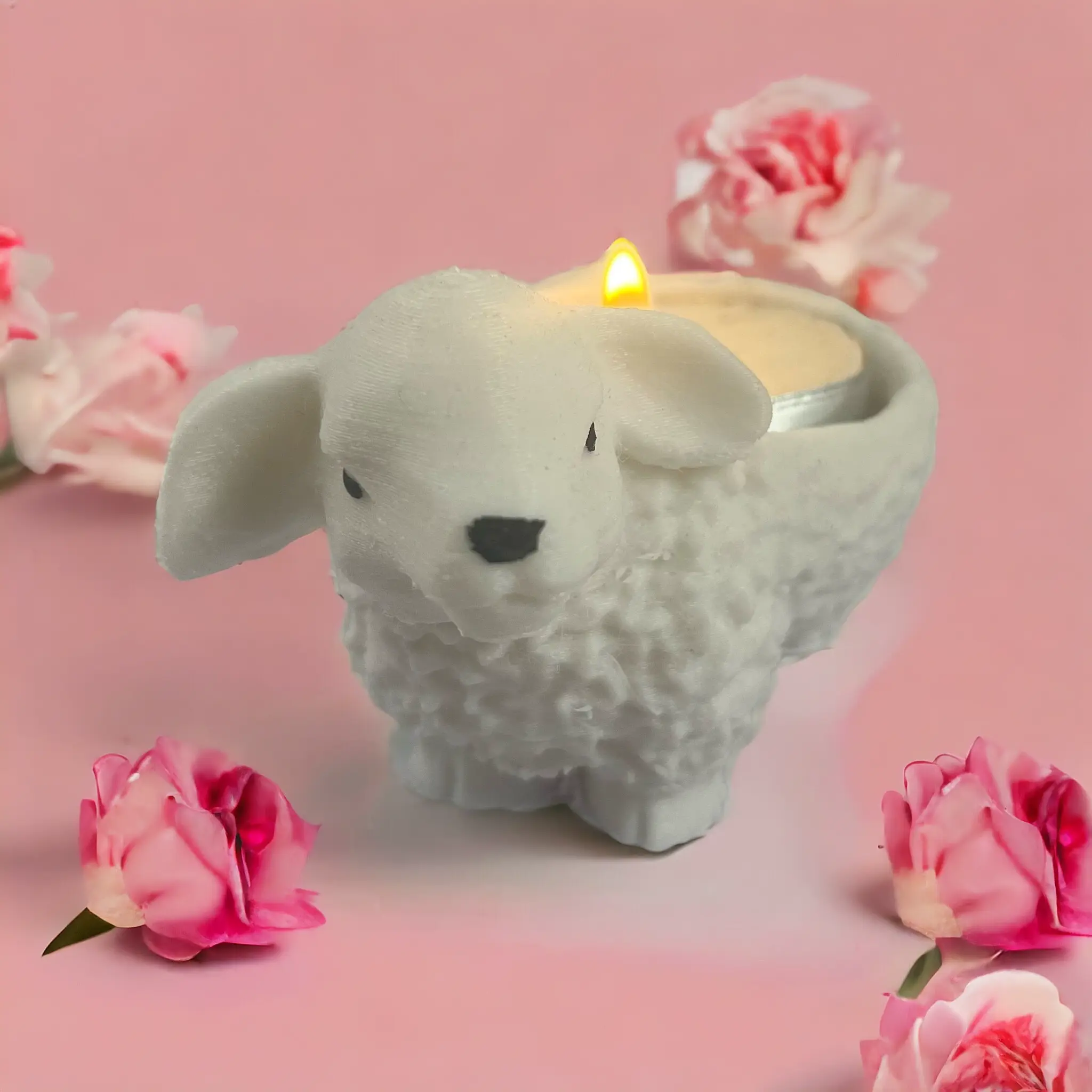 Lighting & Lamps STL Download - Candle Sheepby Motek3D