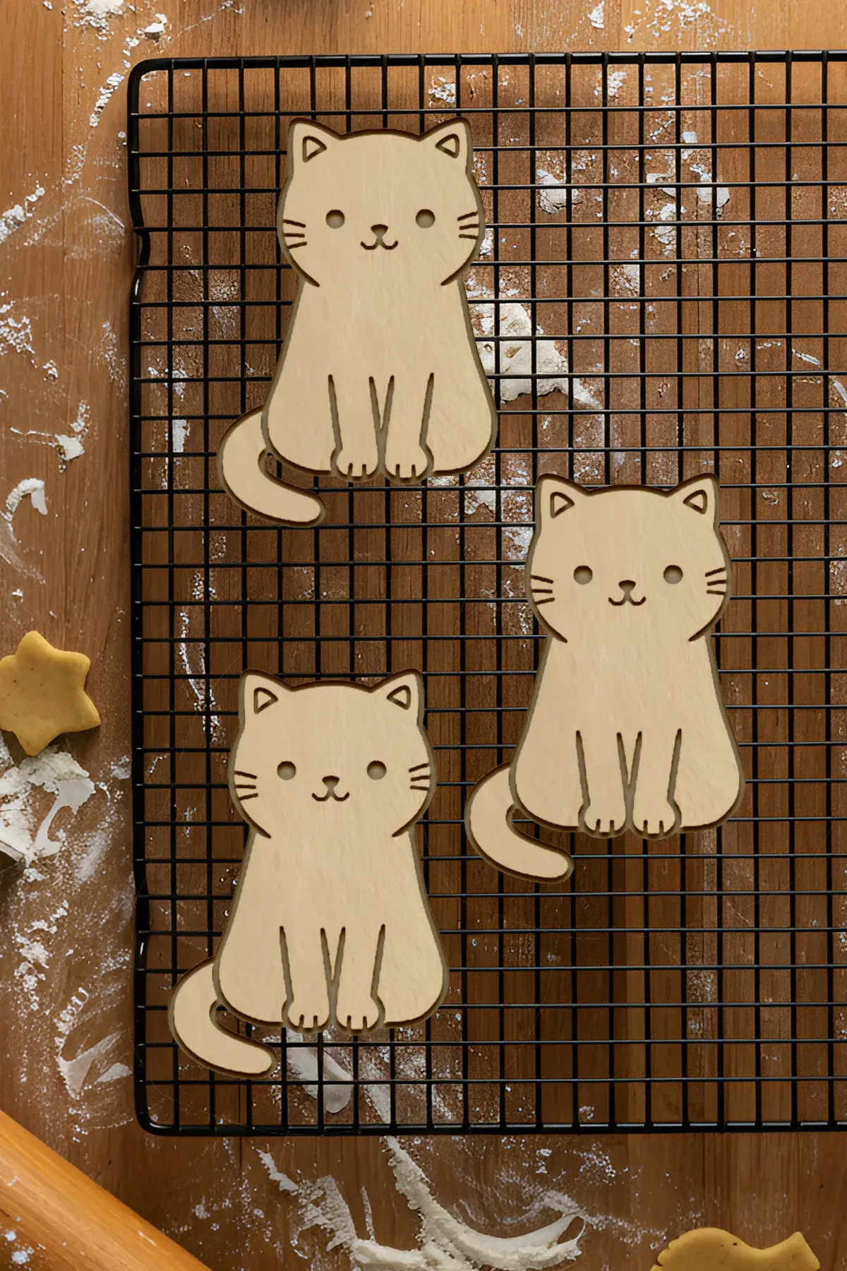 Home Decorations & Ornaments STL Download - Cat Cookie Cutter, Biscuit ...