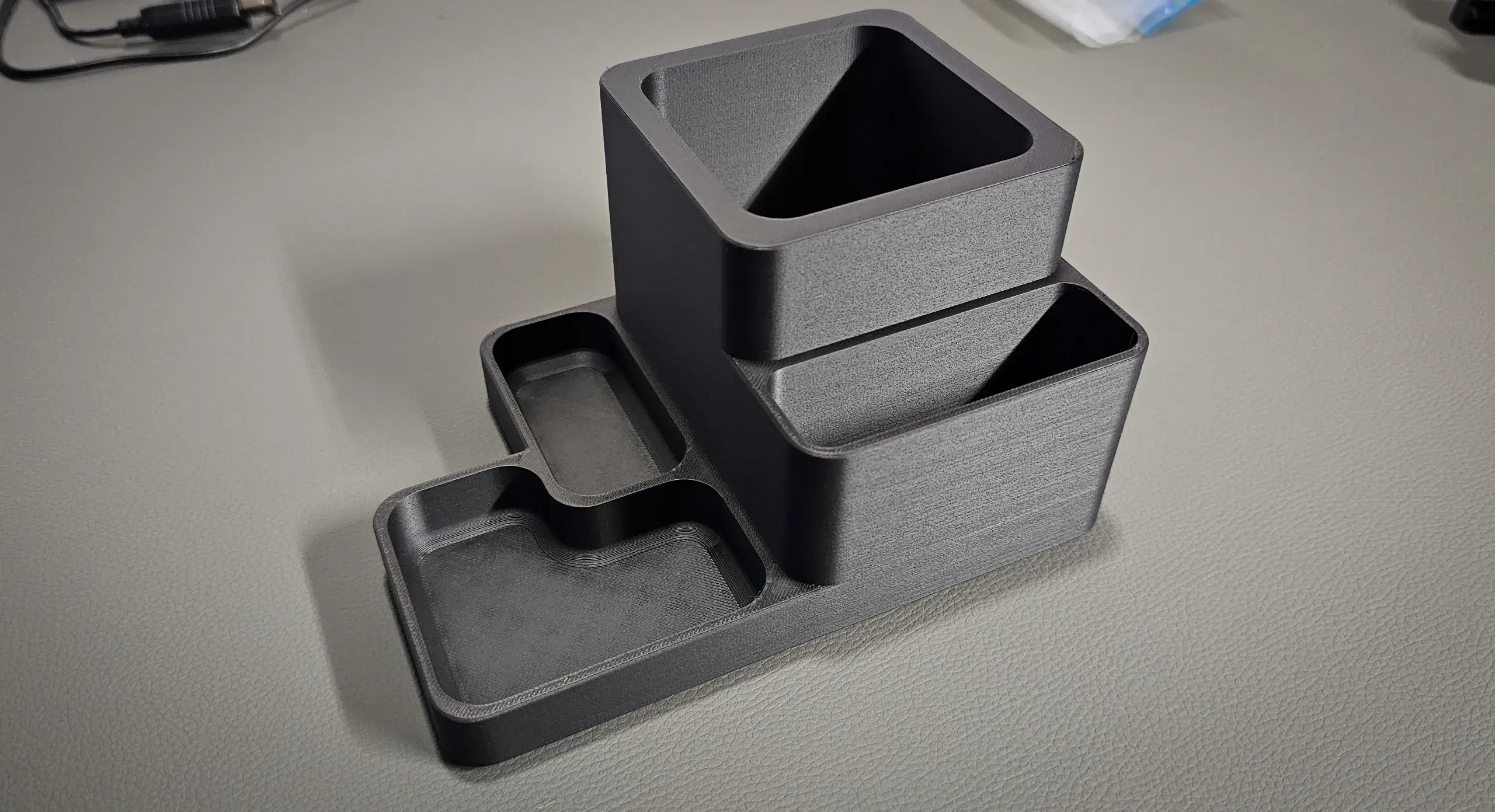 3D Printer Files | 3MF File | Modern Desk Organizer | Creality Cloud