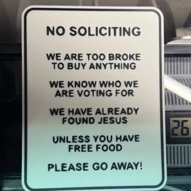 Archivos de impresora 3D | Archivo 3MF | No soliciting sign! | Creality ...