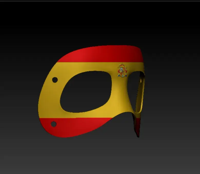 3D Printer Files | 3MF File | MBAPPE MASK - SPAIN VERSION - STL & 3MF ...