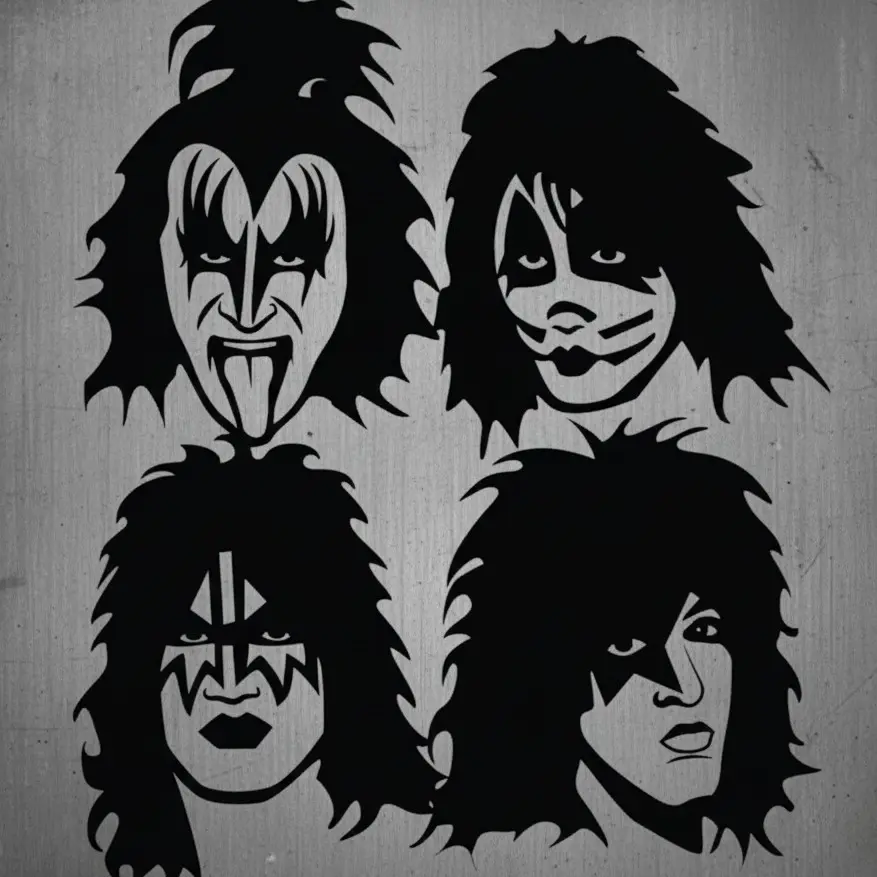 Free Other STL Download - KISS BAND KEYCHAINS - PAUL, GENE, PETER and ...