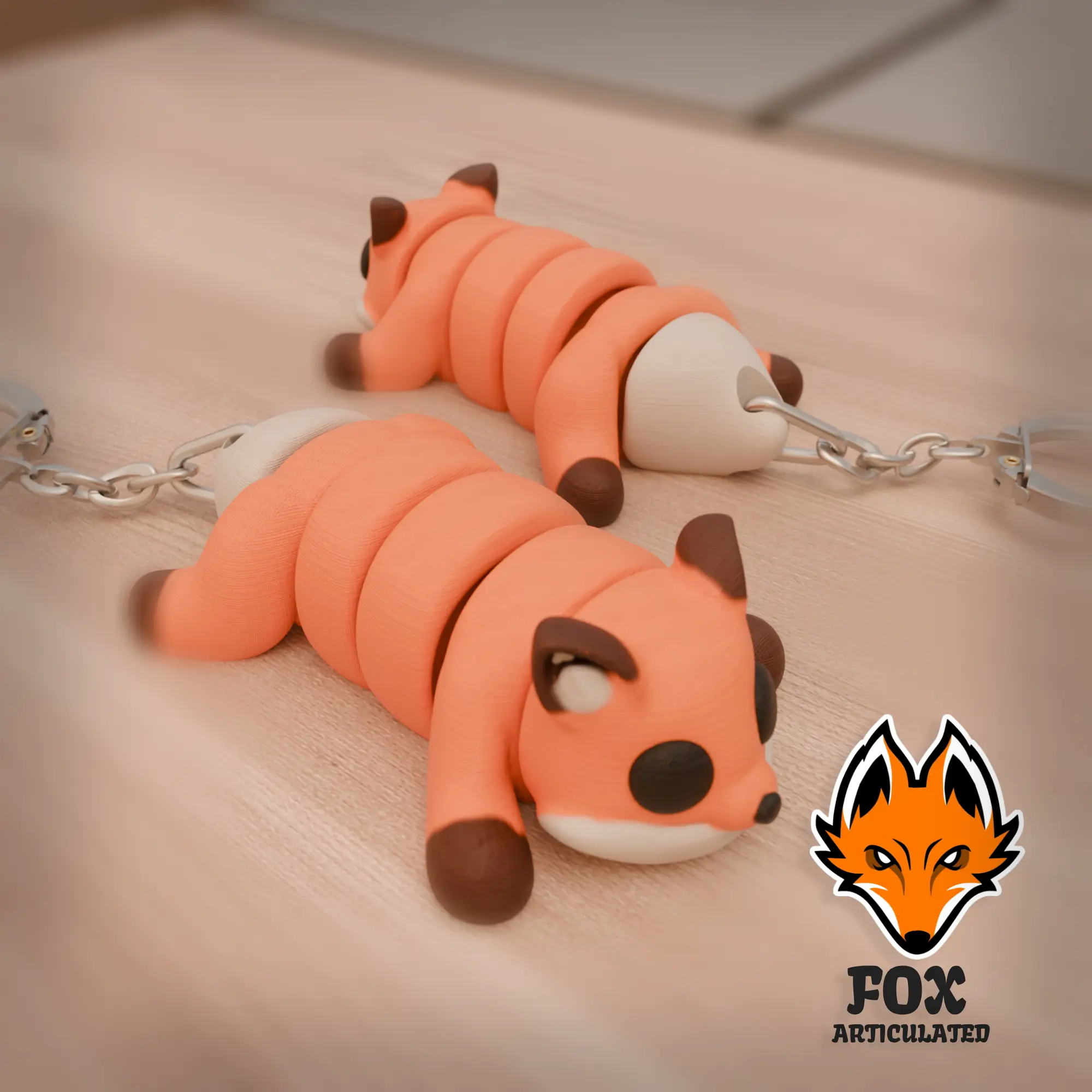 Other STL Download - ARTICULATED FOX KEYCHAINby Raffaellzito