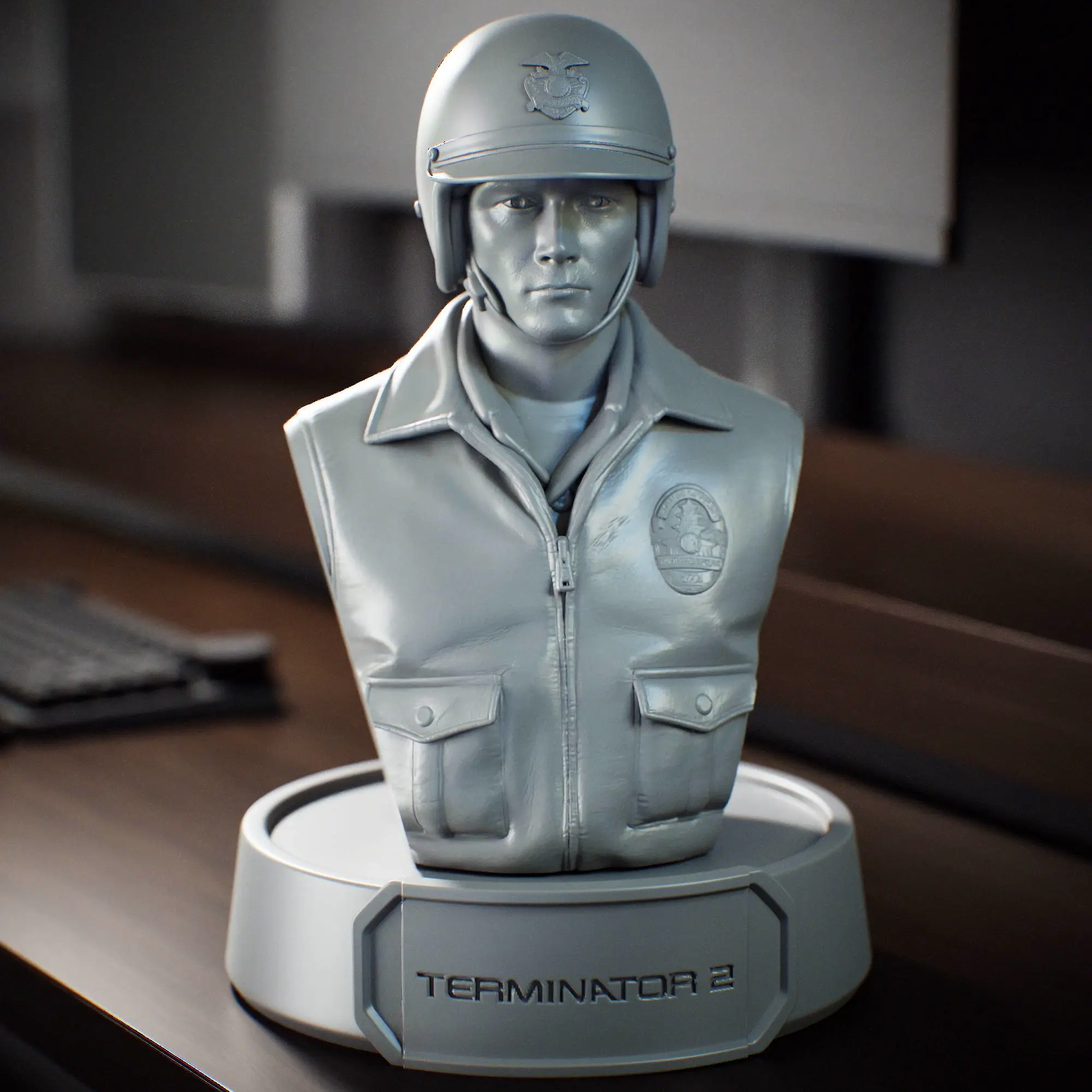 Characters & Creatures STL Download - Terminator 2 - T1000 Bust ...