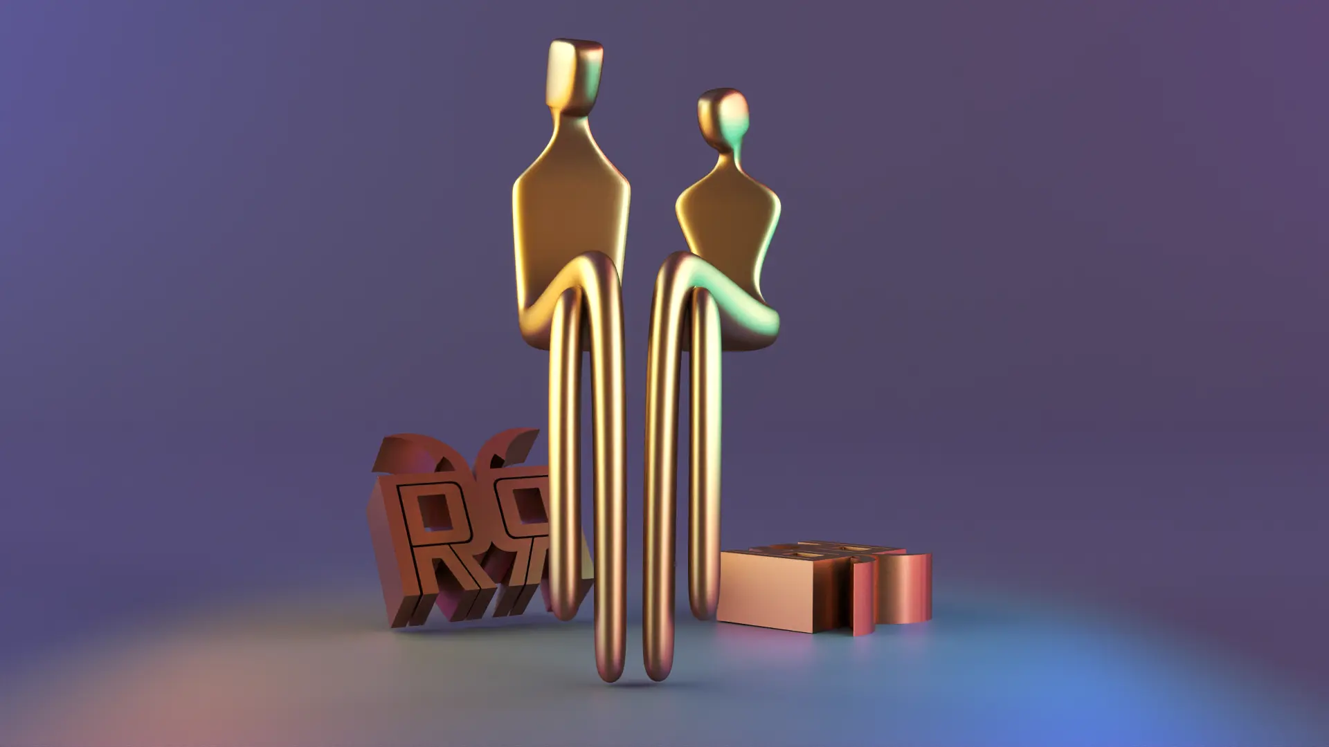 Mantle Sculpture the Two of Us | 3D models download | Creality Cloud