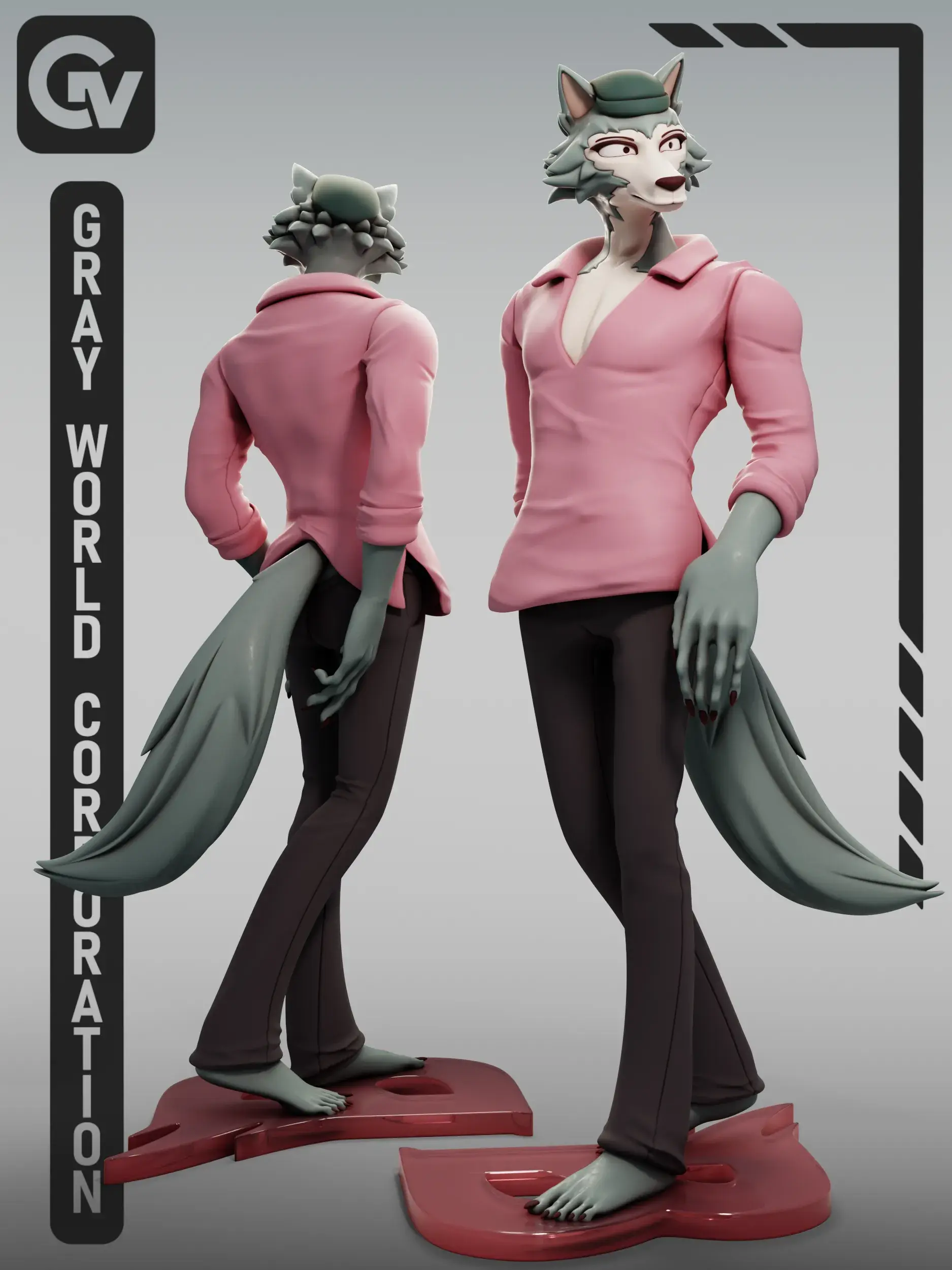 Characters & Creatures STL Download - Legoshi | Beastarsby Gray World ...