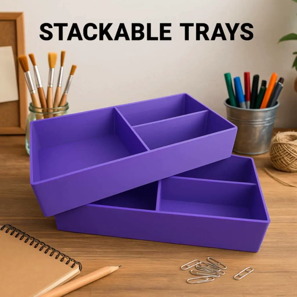 3D Printer Files | 3MF File | Stackable trays for Crafts/Desk ...