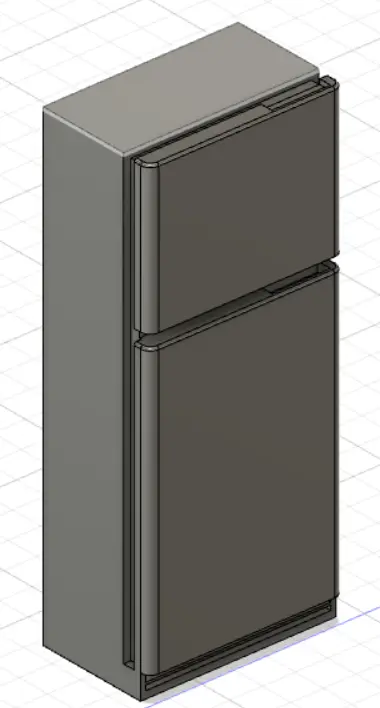 3D Printer Files | 3MF File | 1/18 REFRIGERATEUR / FRIDGE | Creality Cloud