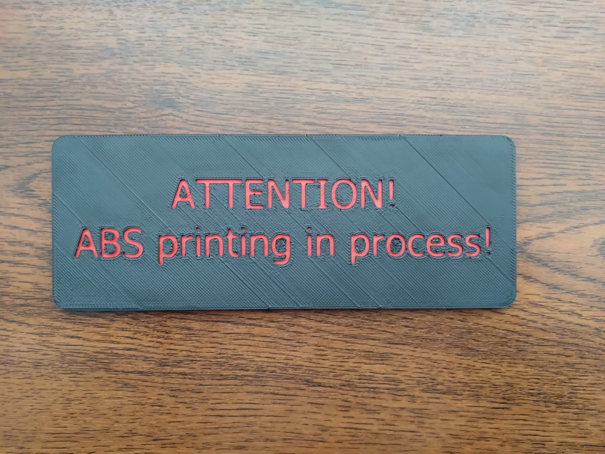 Free Other STL Download - ABS printing sign by Shnejdy