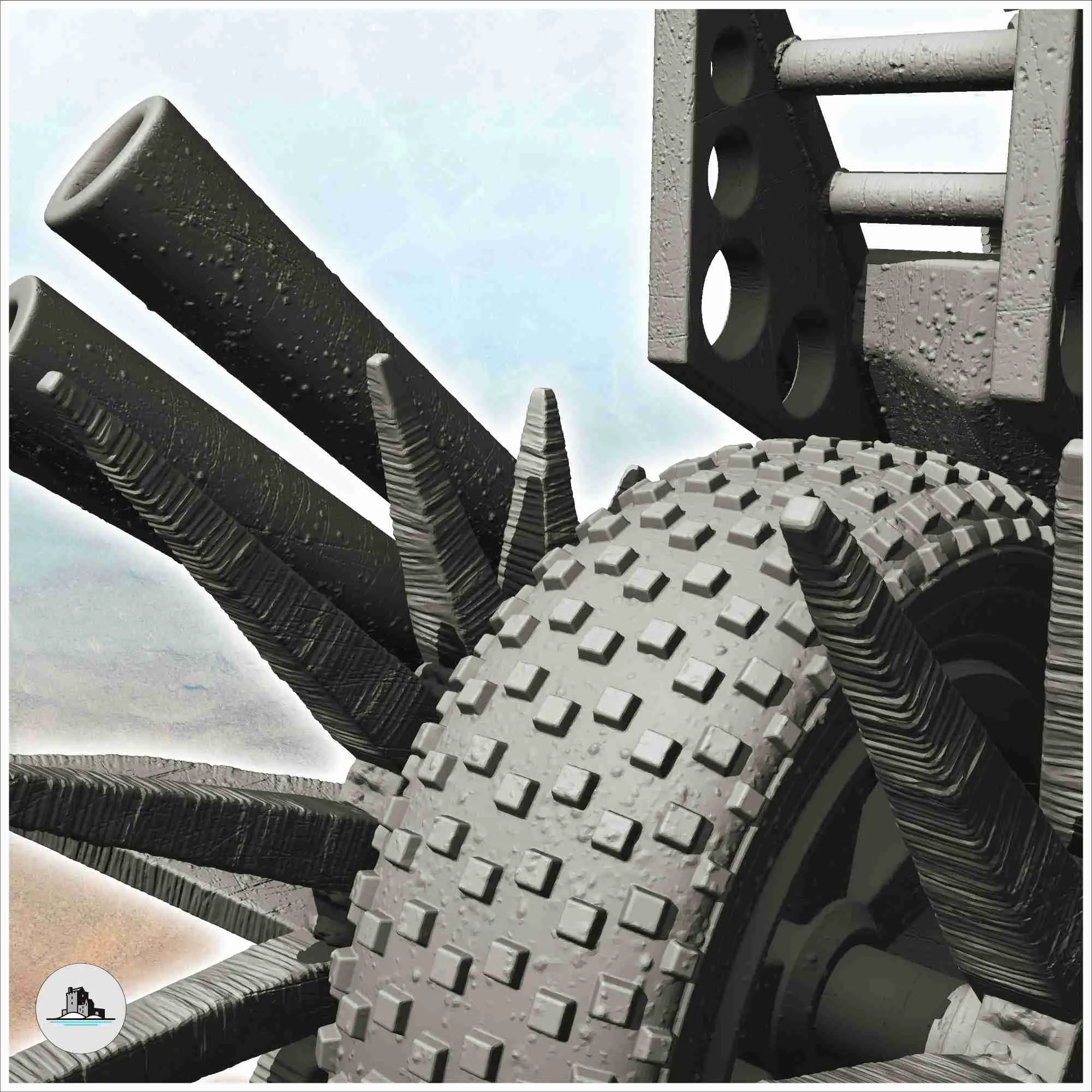 Miniature Games & Accessories STL Download - Post-apo motorbike with ...