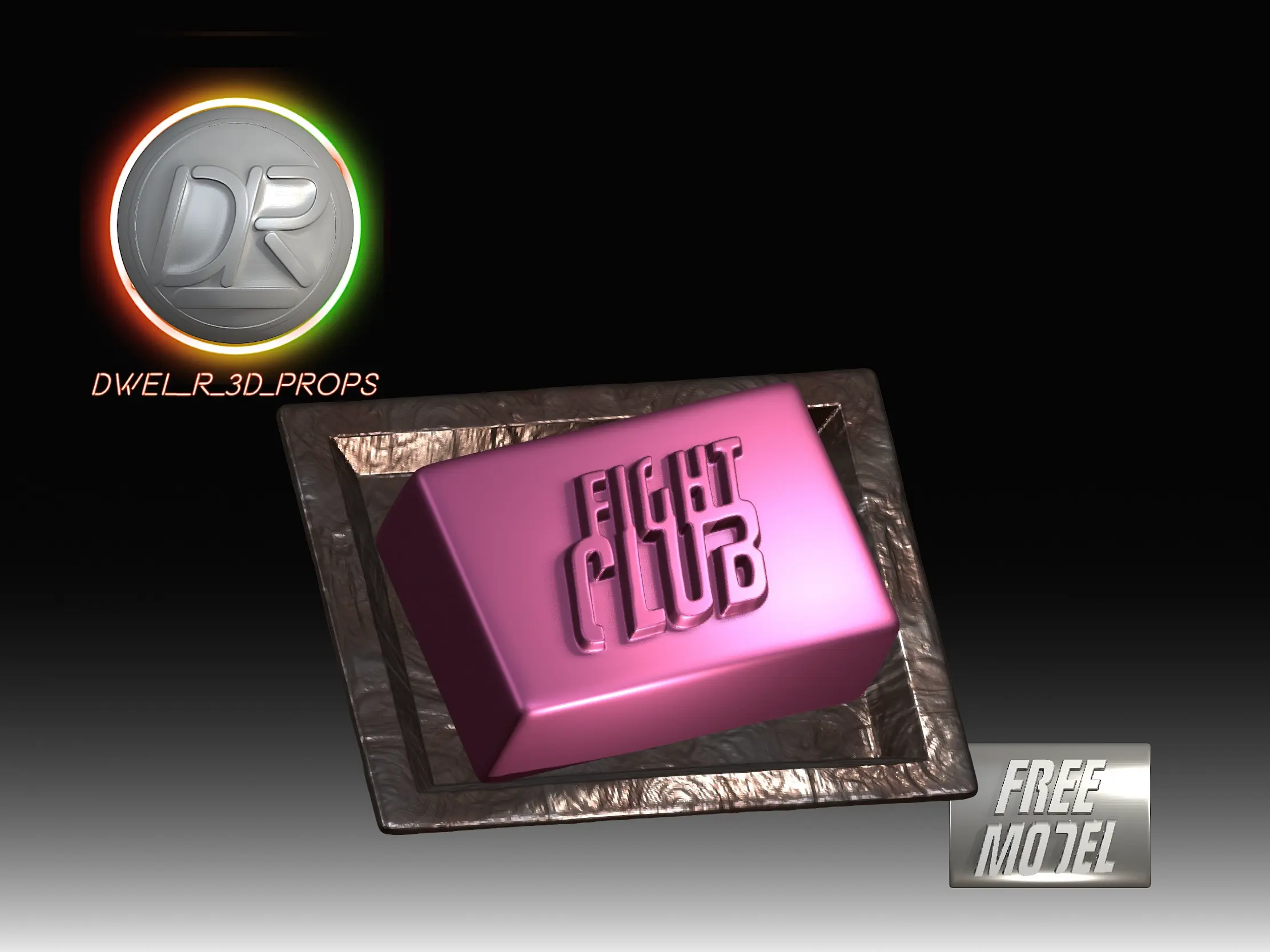 gratuita Other STL Descarga - Fight Club Prop Soap - Dwel_R_3D_Props