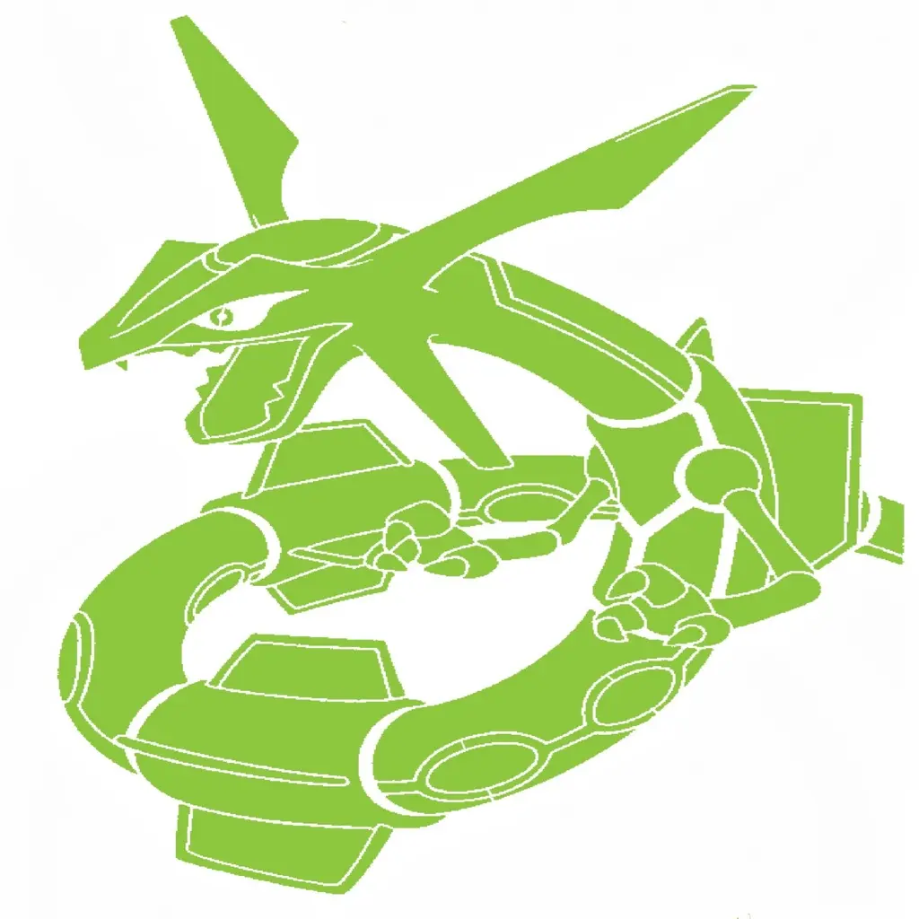 Free Other STL Download - Rayquaza stencilby SMT_M 🦊